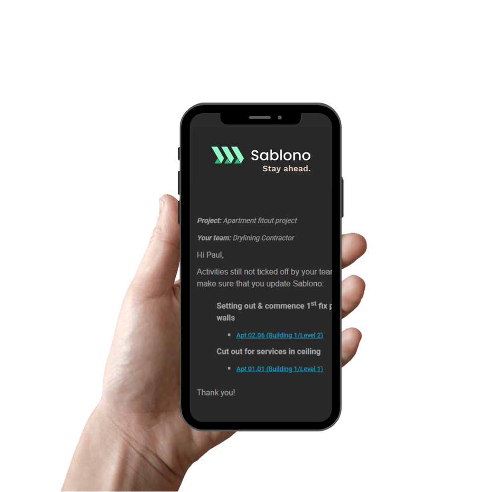 Automated Handover Notifications | Streamline Construction Handovers ...