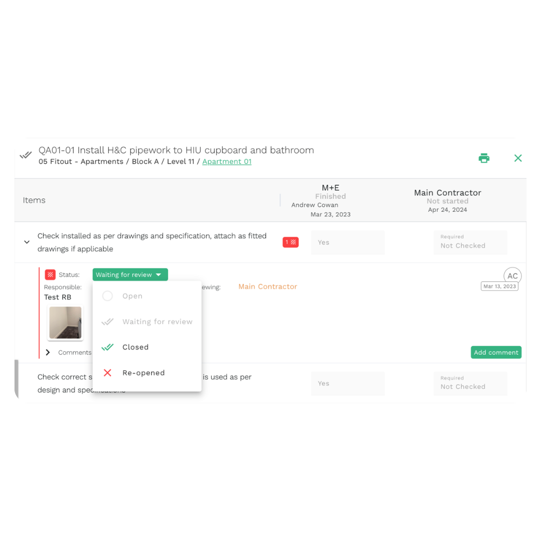 QA Checklists - Digitalise Construction Quality Workflows | Sablono